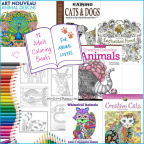 12 Creative and Relaxing Adult Coloring Books for Animal Lovers | Woof ...